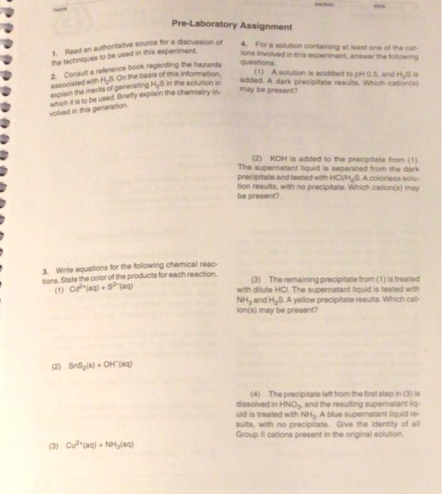 Pre-Laboratory Assignment 1. Read an authoritative | Chegg.com