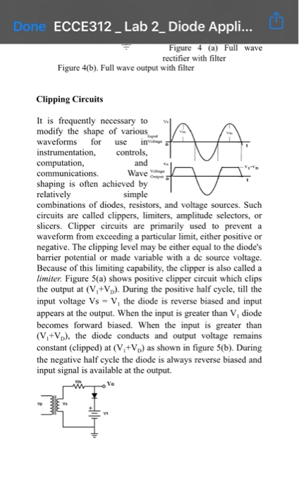 Task 3: Voltage Clipper (Positive Clipper) Built-in | Chegg.com