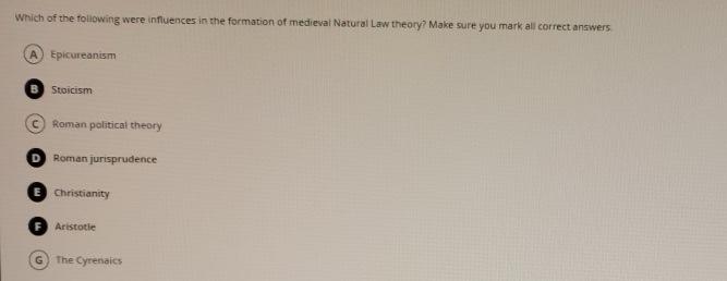 Which of the tollowing were influences in the | Chegg.com