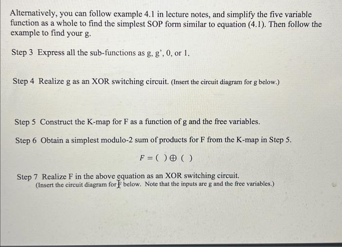 Assignment 1 A Simple Disjoint Decomposition Circuit