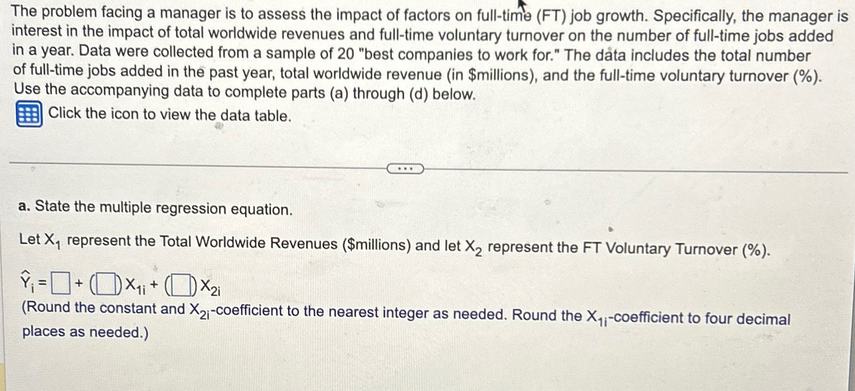 Solved The problem facing a manager is to assess the impact | Chegg.com