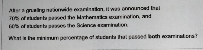 Solved After a grueling nationwide examination, it was | Chegg.com