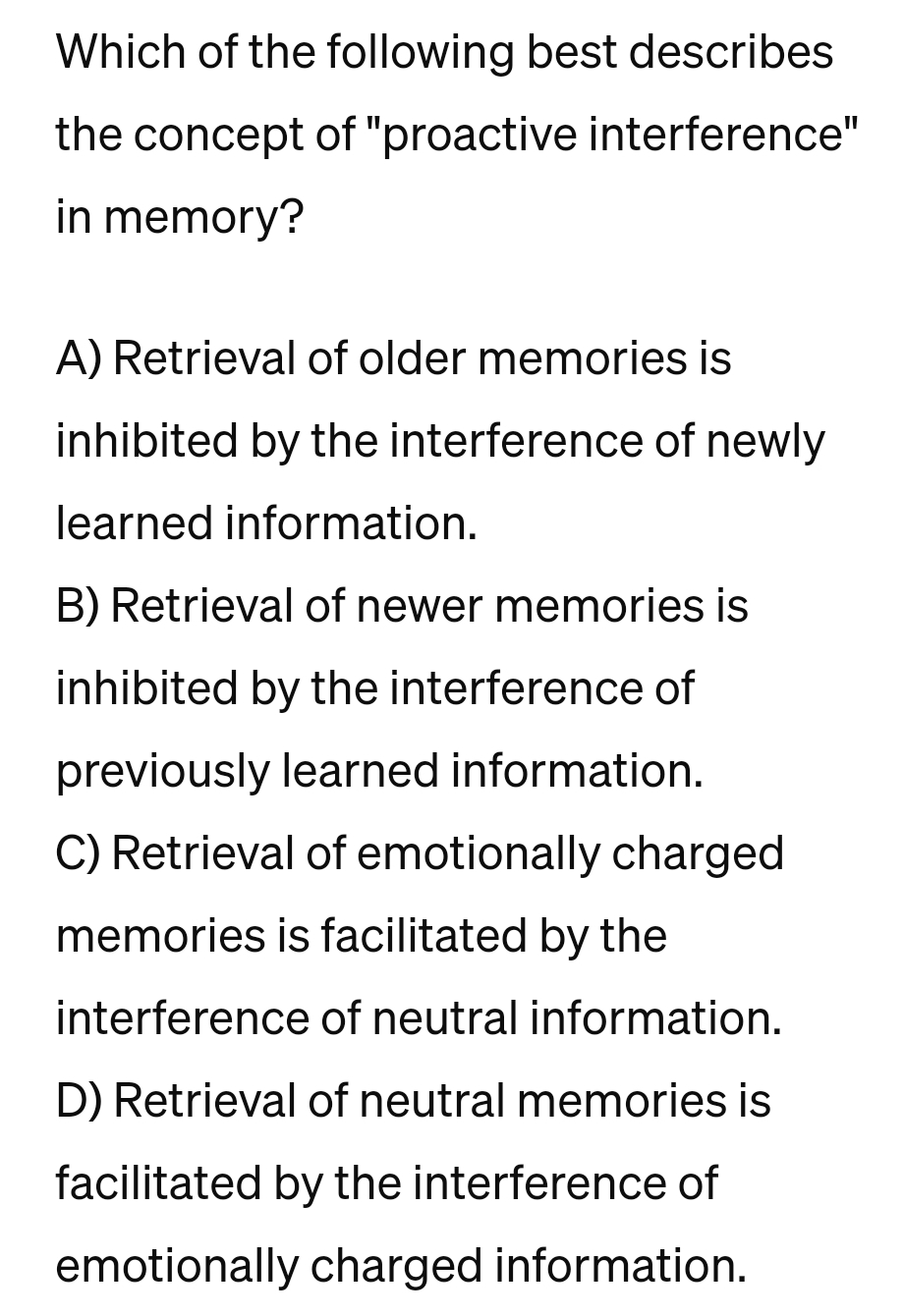 Solved Which of the following best describes the concept of | Chegg.com