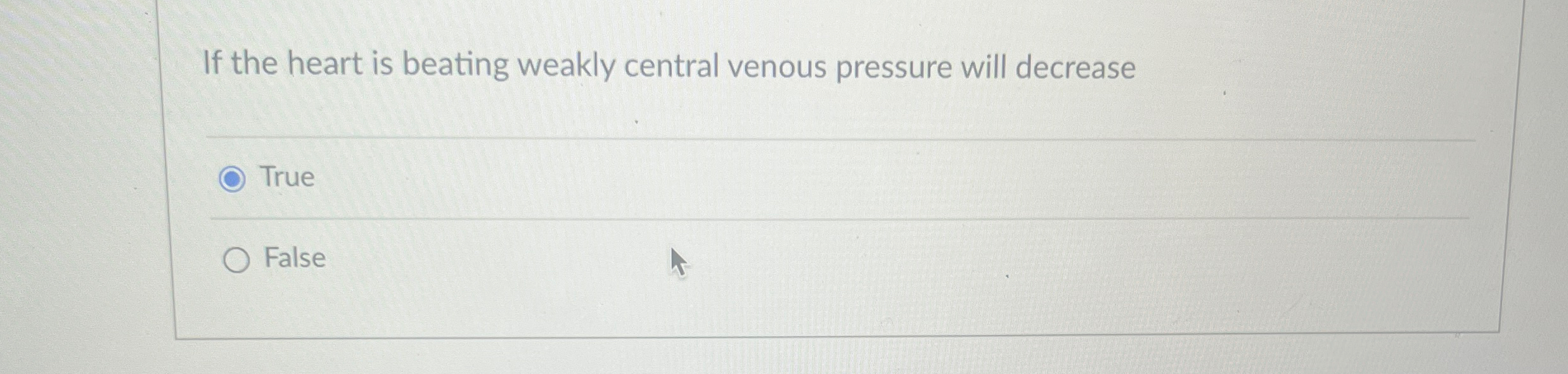 Solved If the heart is beating weakly central venous | Chegg.com