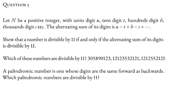 Solved QUeSTION 3Let N ﻿be a positive integer, with units | Chegg.com