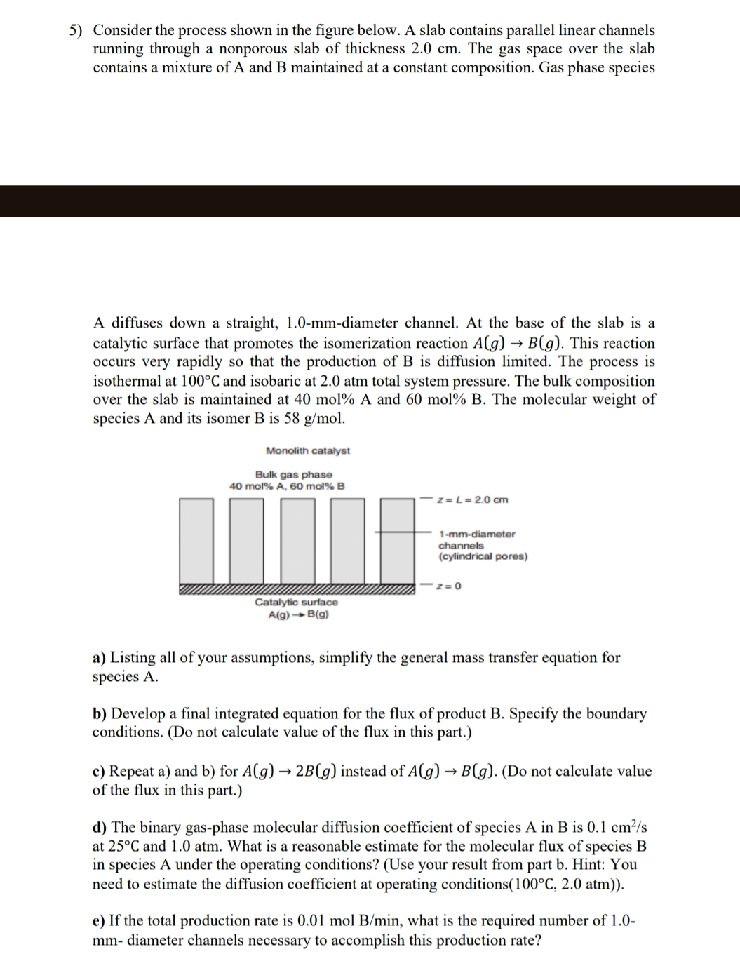 Solved Consider the process shown in the figure below. A | Chegg.com