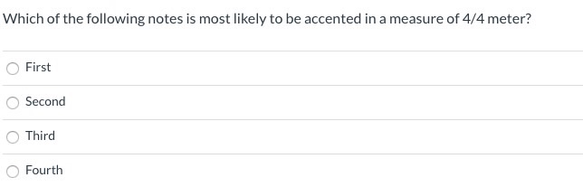 Solved Which of the following is an example of duple meter? | Chegg.com