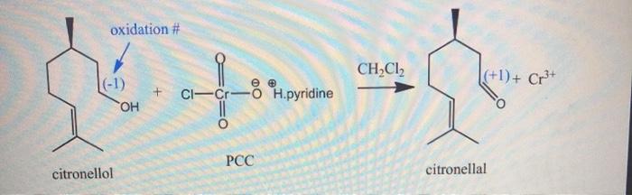 Solved oxidation # CH2Cl2 |(+1) + Cr3+ (-1) ОН + C-Cr-o | Chegg.com