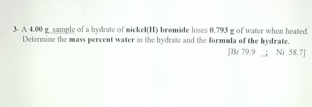 Solved 1- Determine the empirical formula and the molecular | Chegg.com