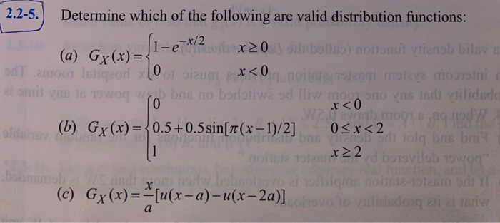 Solved 2.2-5. Determine which of the following are valid | Chegg.com