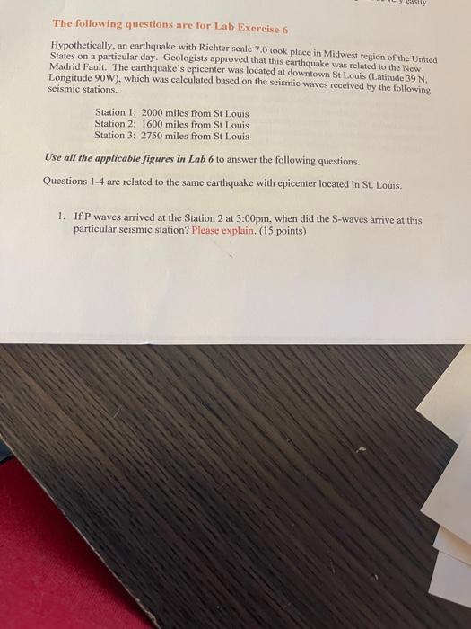 Solved The following questions are for Lab Exercise 6 | Chegg.com