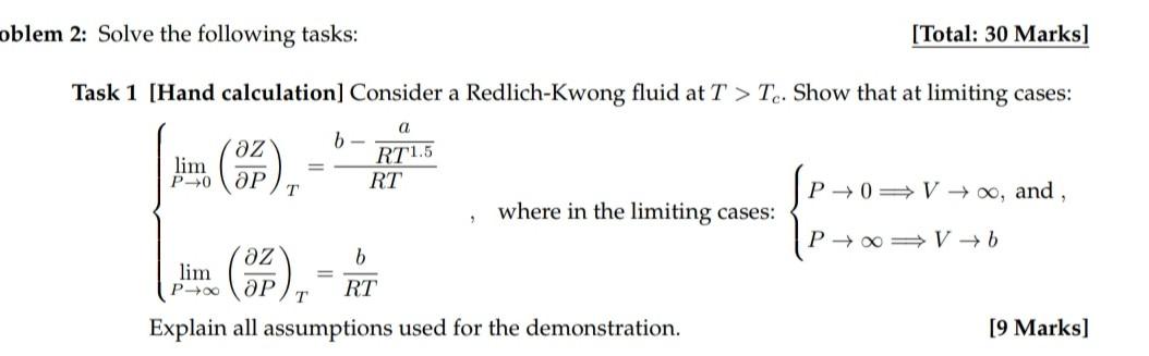 Solved oblem 2: Solve the following tasks: [Total: 30 Marks] | Chegg.com