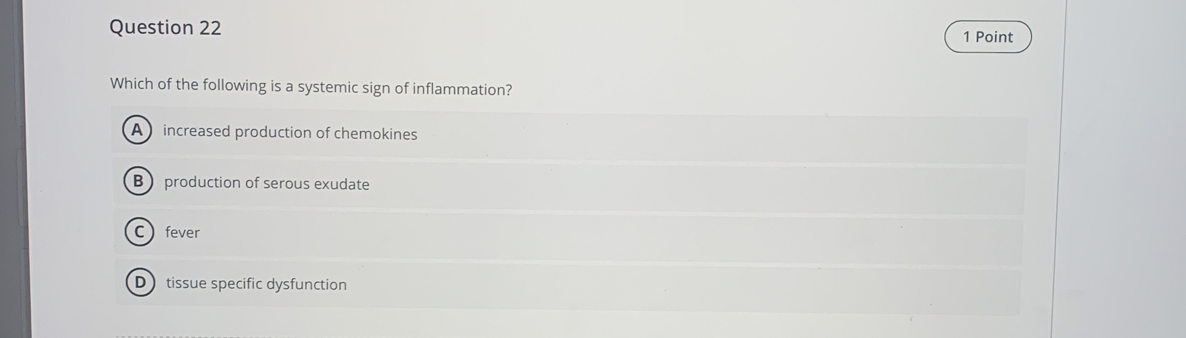 Solved Question 221 ﻿PointWhich of the following is a | Chegg.com
