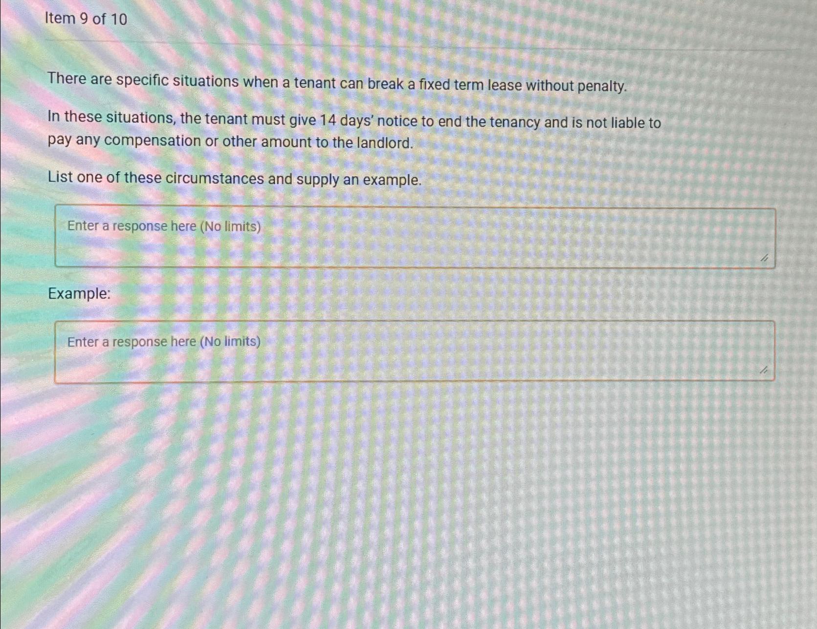 Solved Item 9 ﻿of 10There are specific situations when a | Chegg.com