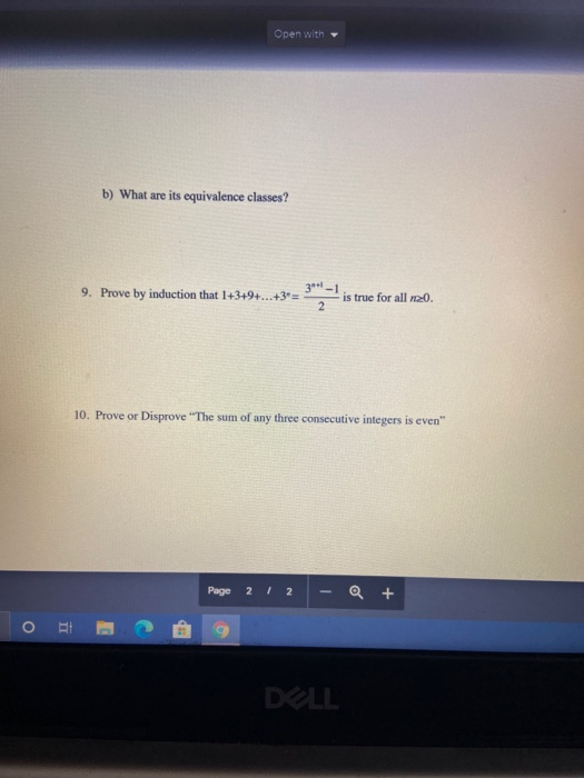 Solved 1. Suggest a bijection that would show that the sets | Chegg.com