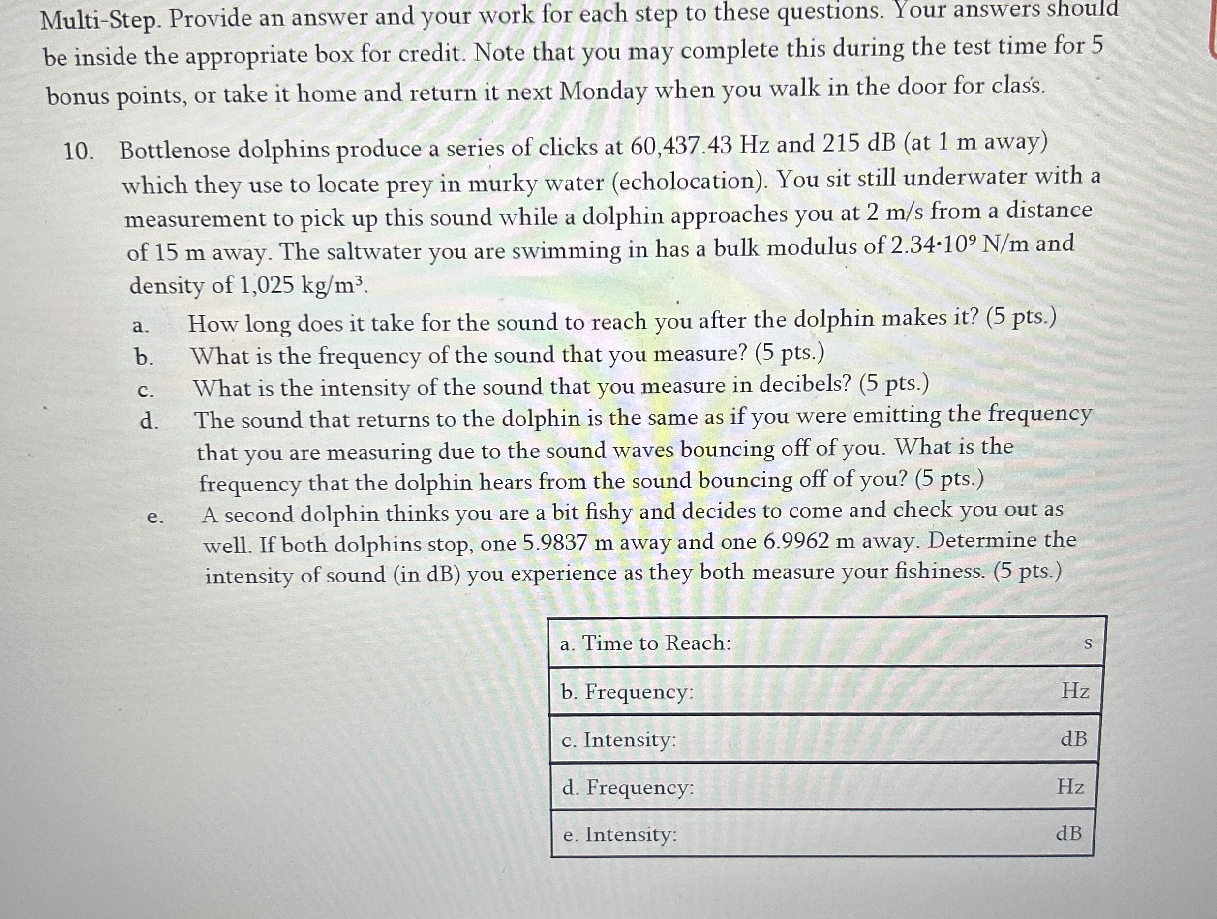 Solved Multi-Step. Provide an answer and your work for each | Chegg.com