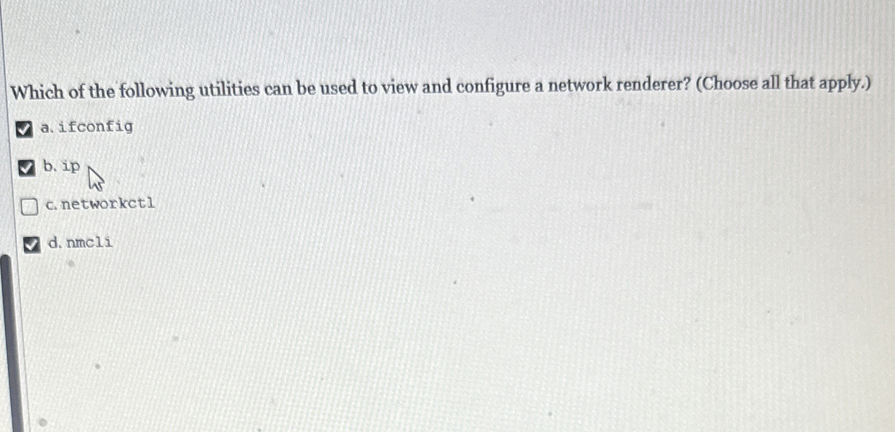 Solved Which of the following utilities can be used to view | Chegg.com