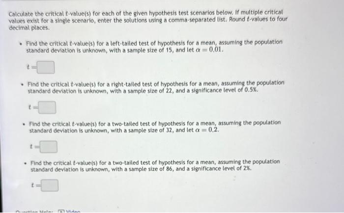 Solved - Find the p-value for a two-tailed test of | Chegg.com