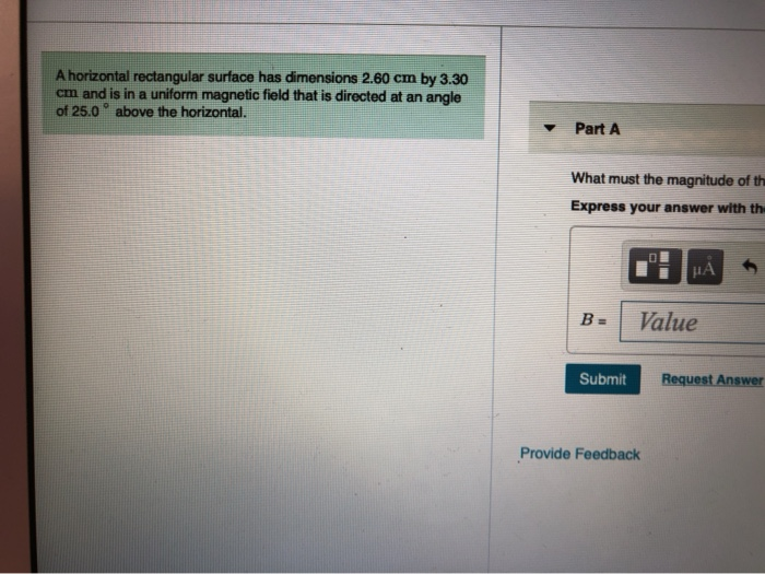 Solved A horizontal rectangular surface has dimensions 2.60 | Chegg.com