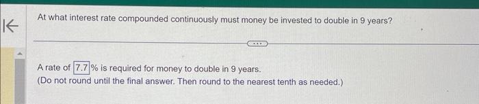 Solved At what interest rate compounded continuously must | Chegg.com