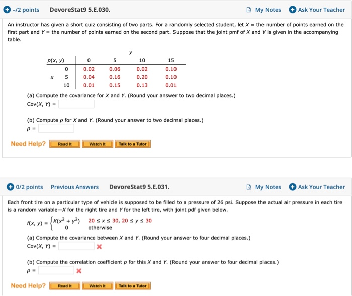 Solved 12 Points Devorestat9 5 E 030 B My Notes Ask Your