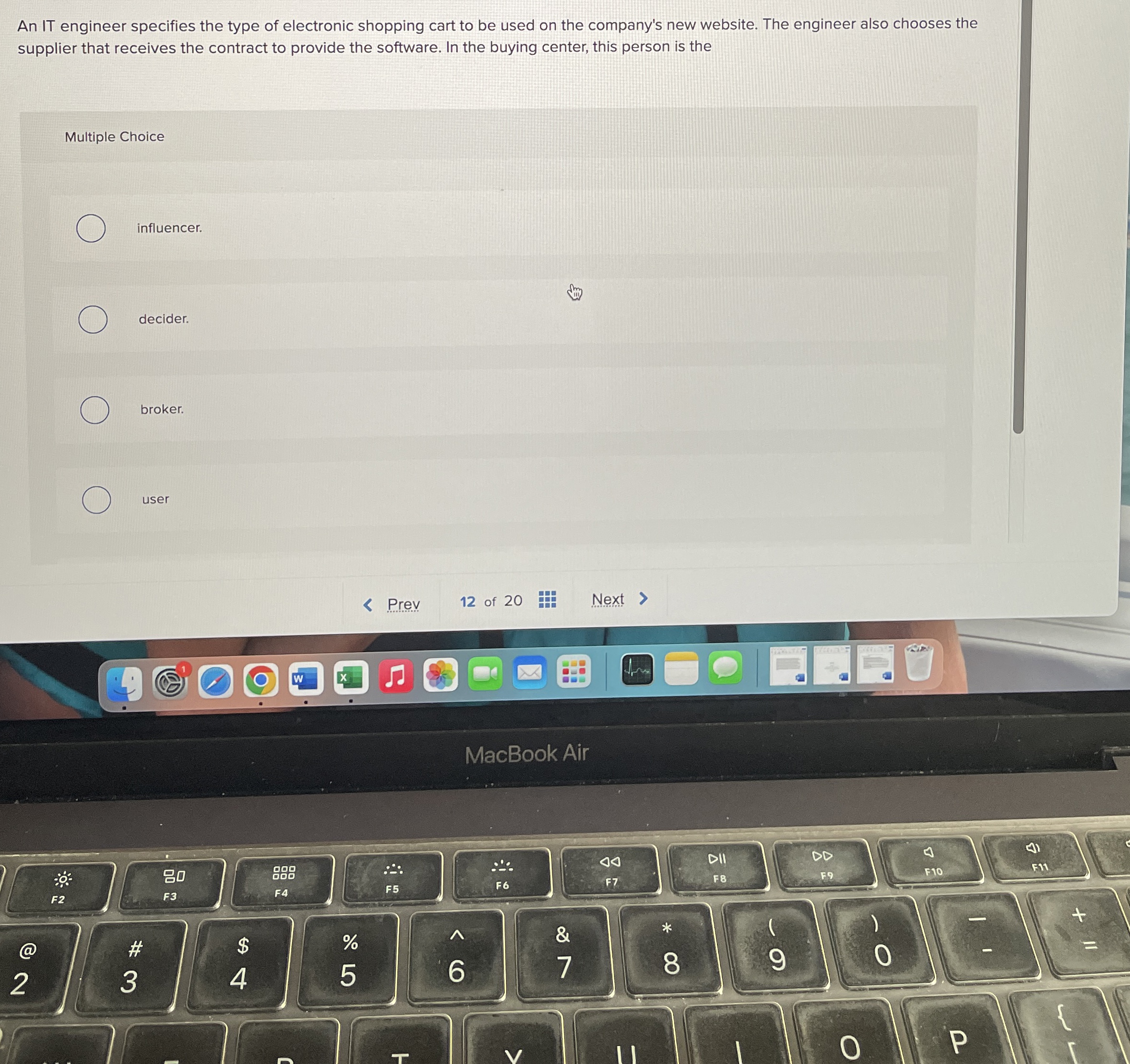 Solved An IT engineer specifies the type of electronic | Chegg.com