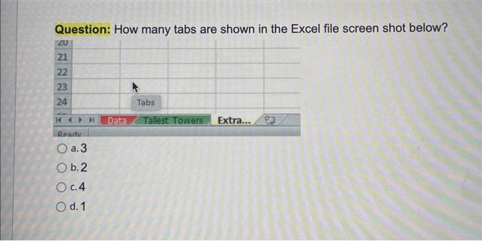 Solved QUESTION 12 In Excel, which expression represents the | Chegg.com