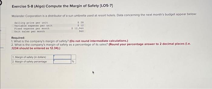 Solved Required information Exercise 5-5 (Algo) Changes in | Chegg.com