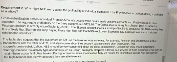 First international Bank (FiB) is examining the | Chegg.com