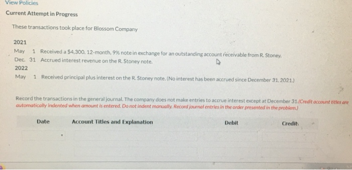 Solved View Policies Current Attempt in Progress These | Chegg.com