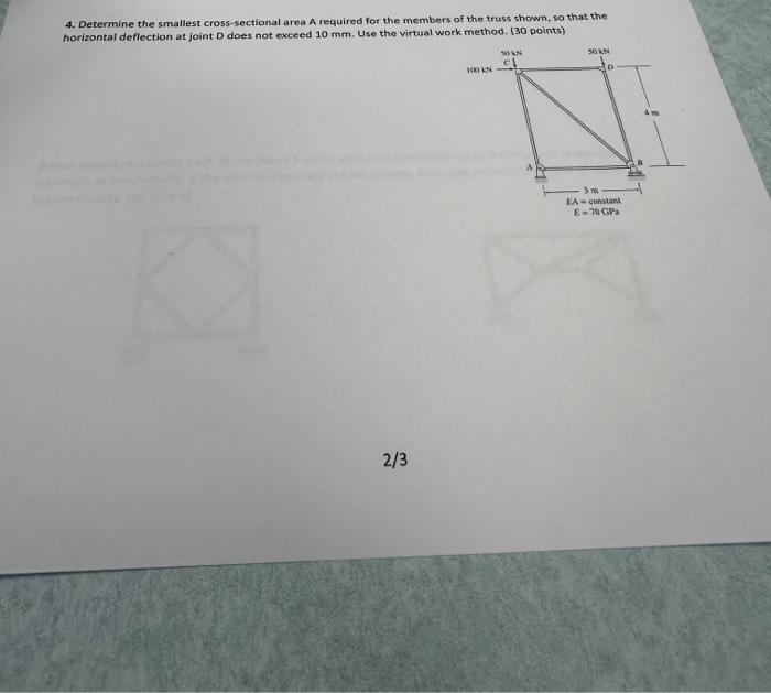 Solved 4. Determine the smallest cross-sectional area A | Chegg.com