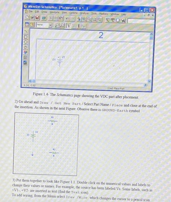 Solved A- Objectives. 1- Learn to use the pSpice simulation | Chegg.com