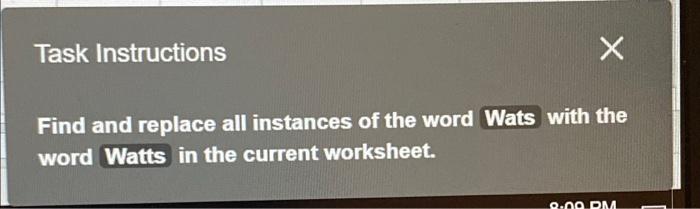 Solved Task Instructions Find And Replace All Instances Of Chegg