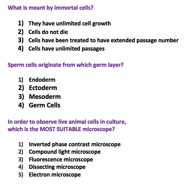 Solved What is meant by immortal cells? 1) They have | Chegg.com