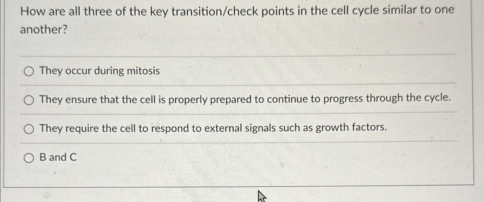 Solved How are all three of the key transition/check points | Chegg.com
