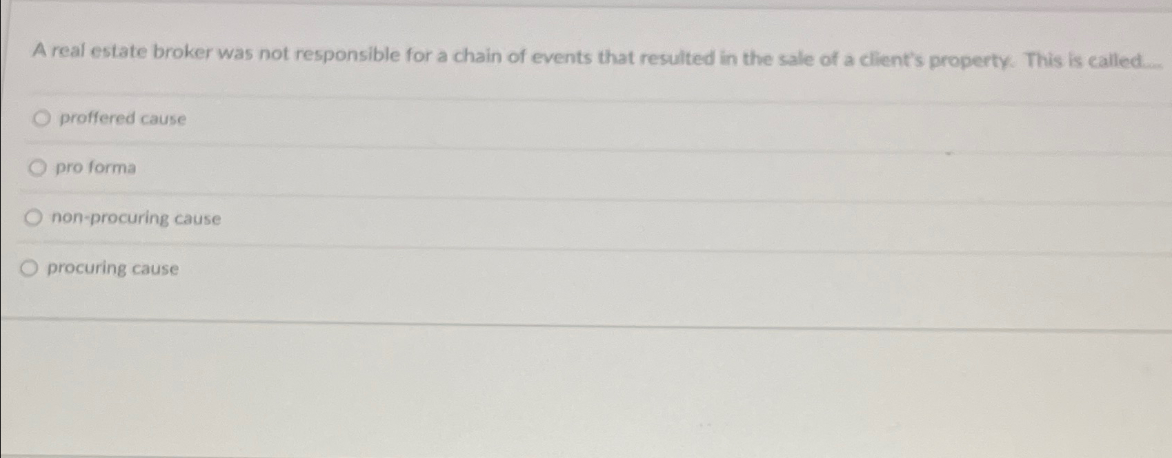 Solved A real estate broker was not responsible for a chain | Chegg.com