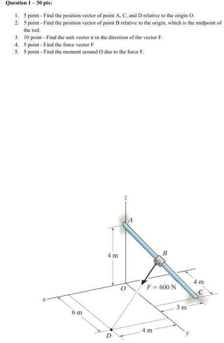 Solved Question 1 - 30 pts: 1. 5 point - Find the position | Chegg.com