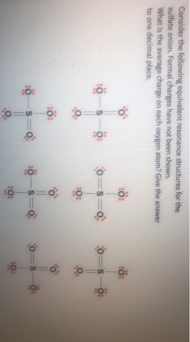 Solved Consider The Following Equivalent Resonance