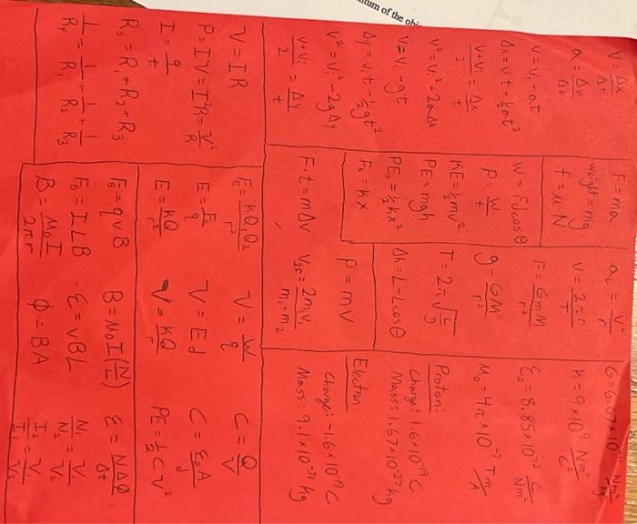 Solved can somebody do this problem using only the equations | Chegg.com