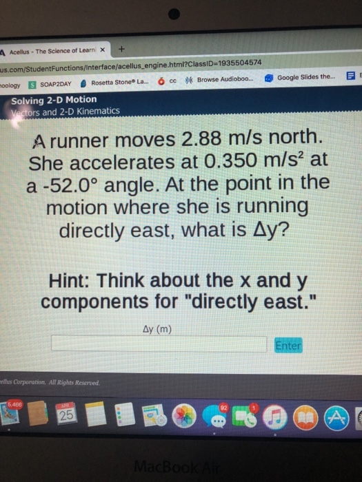 Solved Acellus - The Science of Learni x + Google Slides | Chegg.com