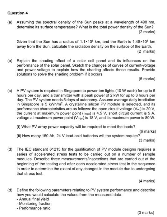 Solved Question 4 (a) Assuming the spectral density of the | Chegg.com