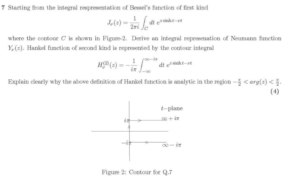 Starting from the integral respresentation of | Chegg.com