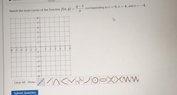 Solved Sketch the level curves of the function f(x,y)=y-1x | Chegg.com