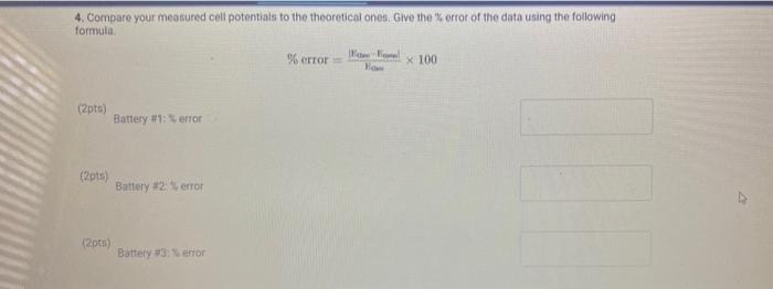 Solved Part 1 Data Summary (1pt) Battery #1: Anode | Chegg.com