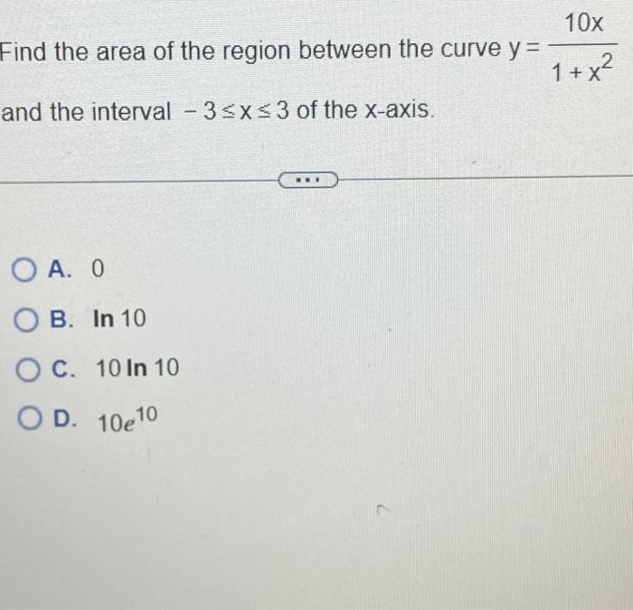 Solved Find the area of the region between the curve | Chegg.com