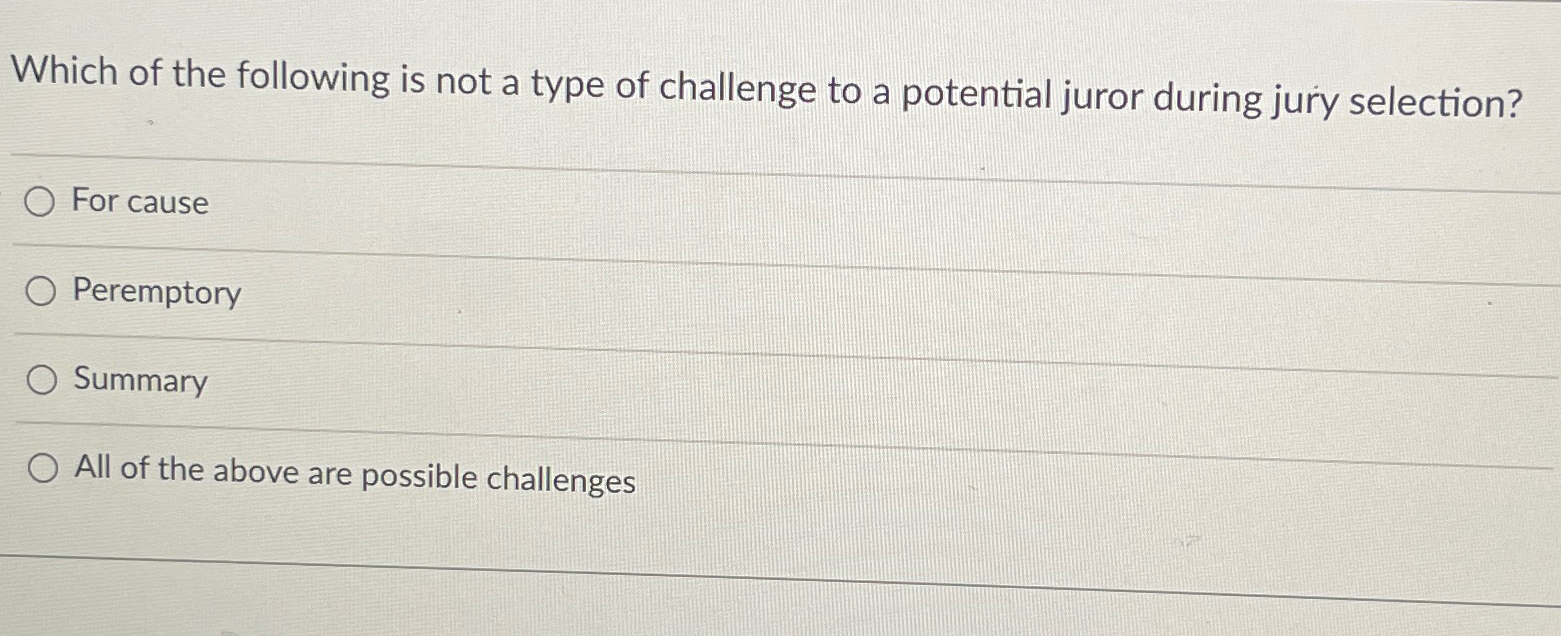 Solved Which of the following is not a type of challenge to | Chegg.com