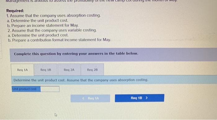 Solved Problem 7-20 Variable and Absorption Costing Unit | Chegg.com
