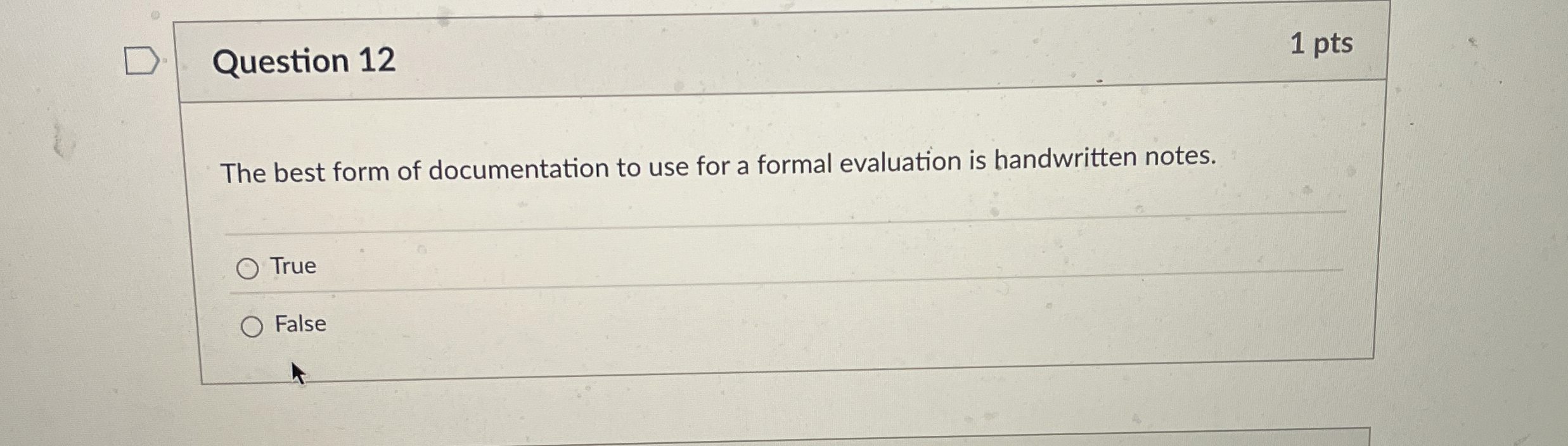 High Quality SOLUTION Question 121 ﻿ptsThe best form of documentation to | Chegg.com