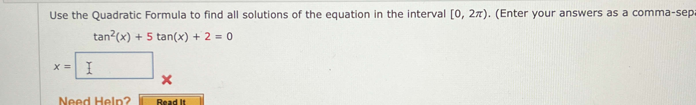 Solved Use the Quadratic Formula to find all solutions of | Chegg.com