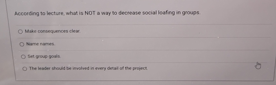 Solved According to lecture, what is NOT a way to decrease | Chegg.com